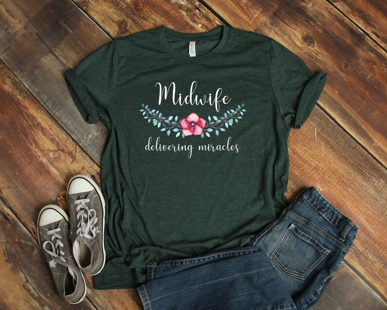 Midwife Delivering Miracles T-shirt, Midwife Shirt, Midwife Gift ...