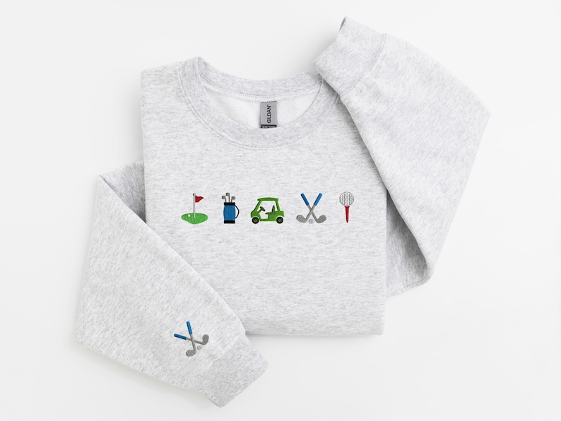 Embroidered Golf Sweatshirt, Golf Girl Sweatshirt, Golf Crewneck, Cute ...
