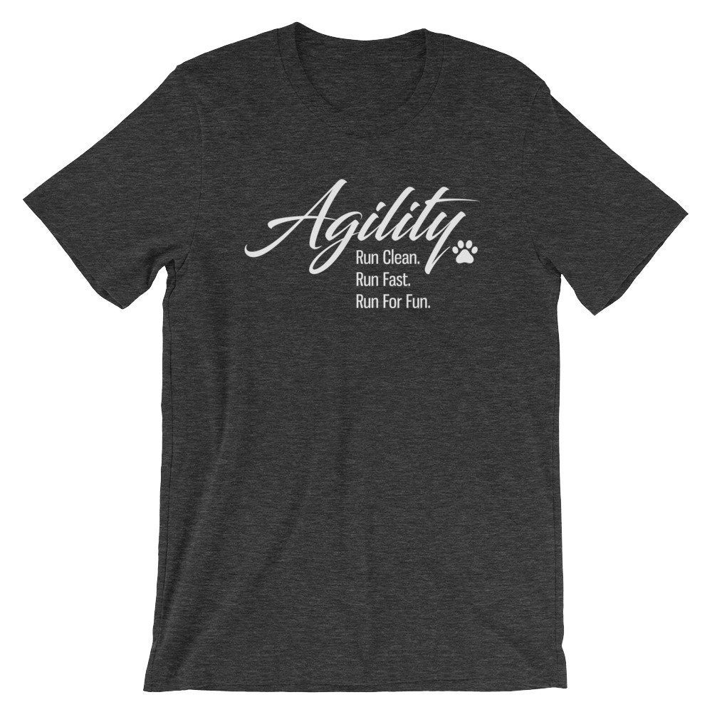 Agility Dog T-shirt Agility Addict Run Clean Run Fast Run - Etsy