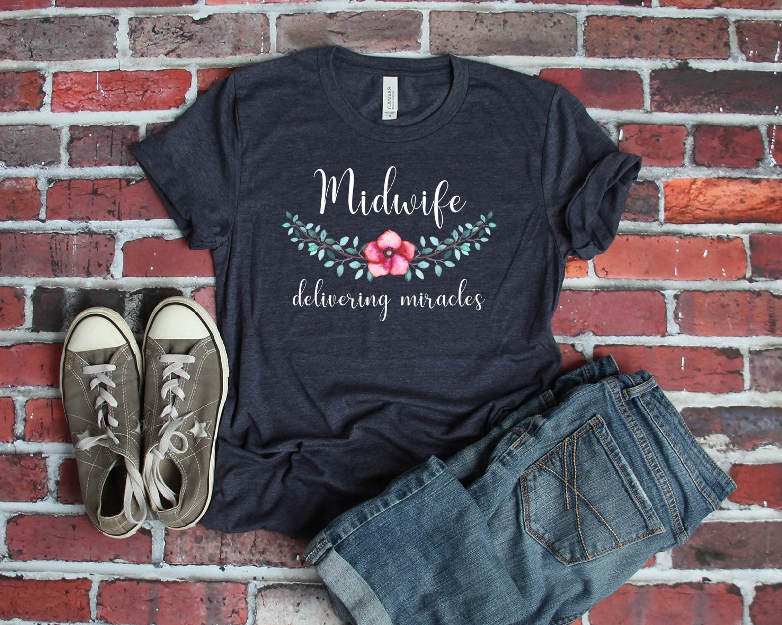 Midwife Delivering Miracles T-shirt, Midwife Shirt, Midwife Gift ...