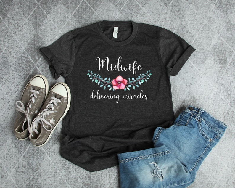 Midwife Delivering Miracles T-shirt, Midwife Shirt, Midwife Gift ...