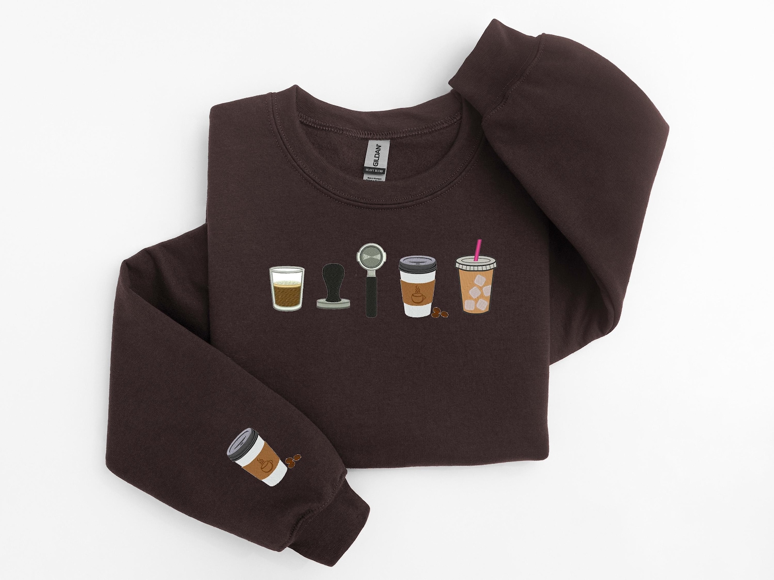 Embroidered Barista Sweatshirt, Coffee Embroidery Sweater, Coffee ...