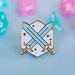 Fighter Cute D&D Pin Pastel Gold Plated Hard Enamel Lapel Pin - Etsy