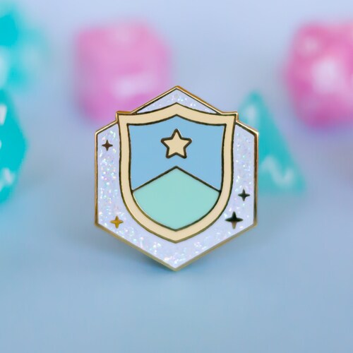 Wizard Cute D&D Pin Pastel Gold Plated Hard Enamel Lapel | Etsy