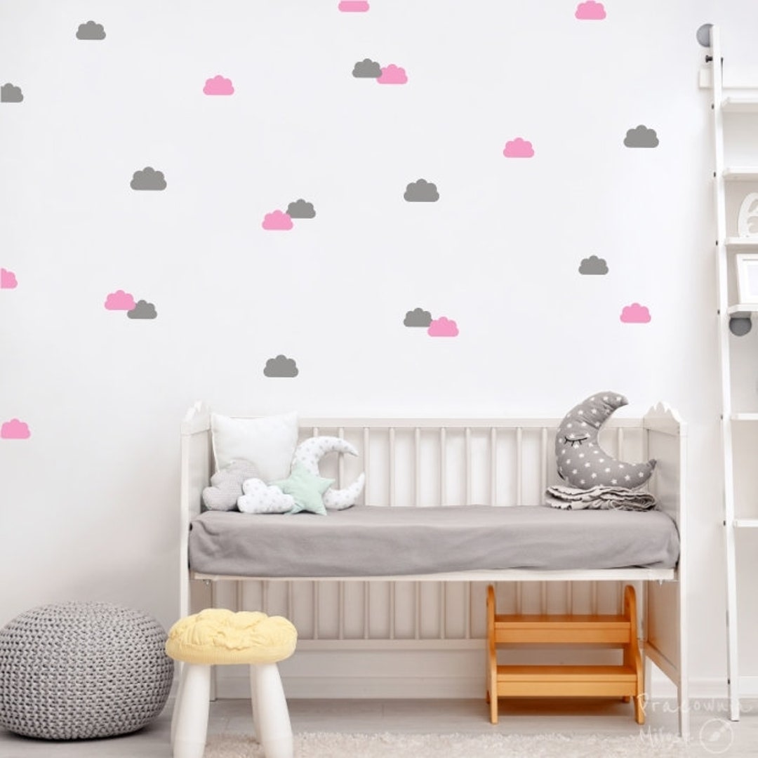 Wall Stickers White Clouds, Small Clouds, Wall Stickers for Kids, Cloud ...