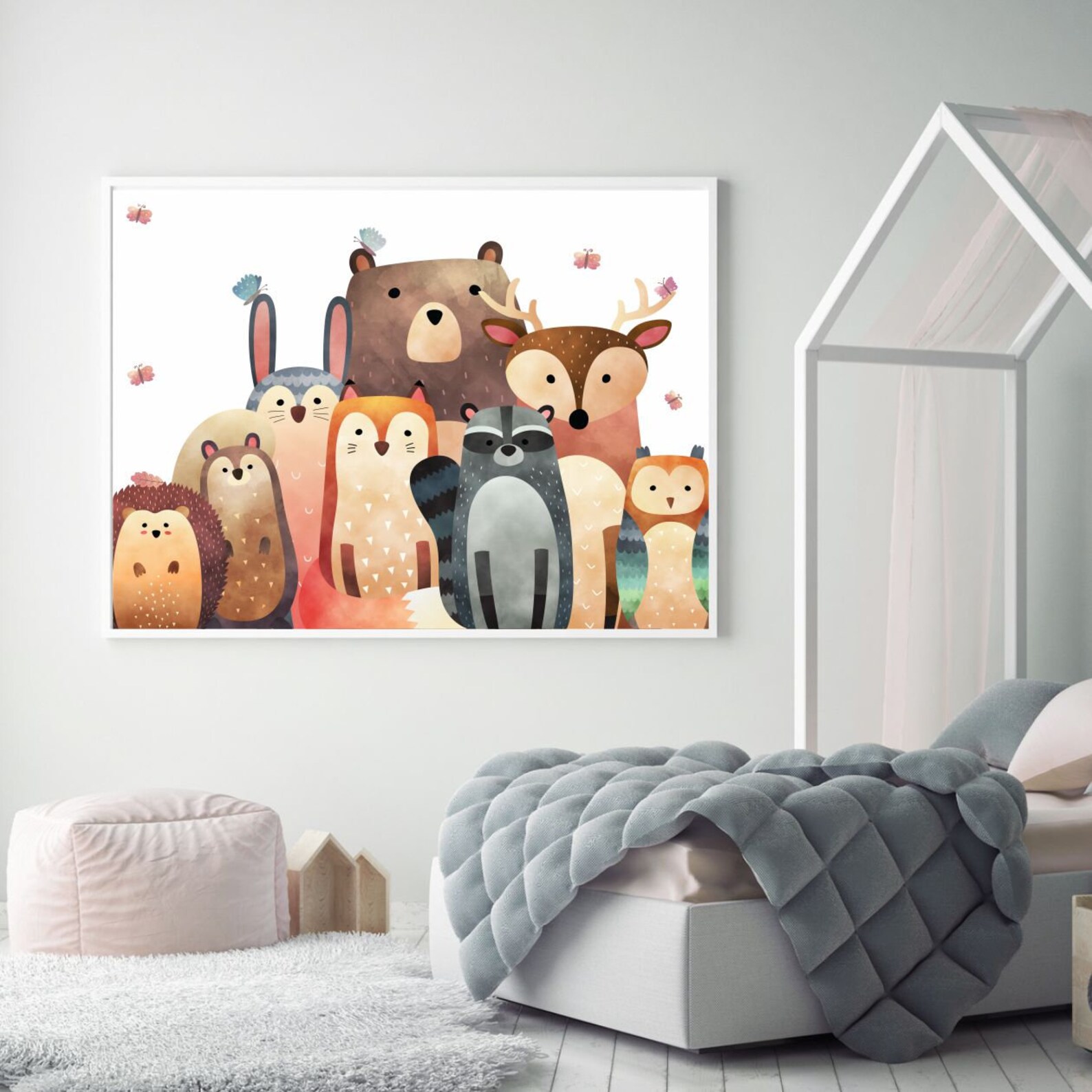 Forest Animals - Forest Animals Poster, Addition to the Children's Room ...