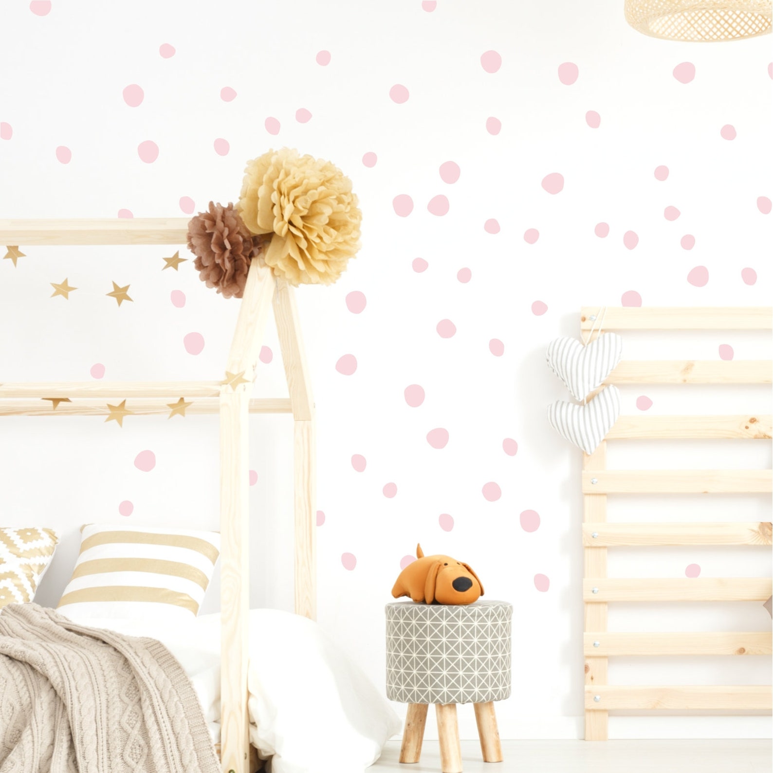 Dalmatian Dots Irregular Dots Dot Wall Stickers Polka Dots Hand Drawn ...