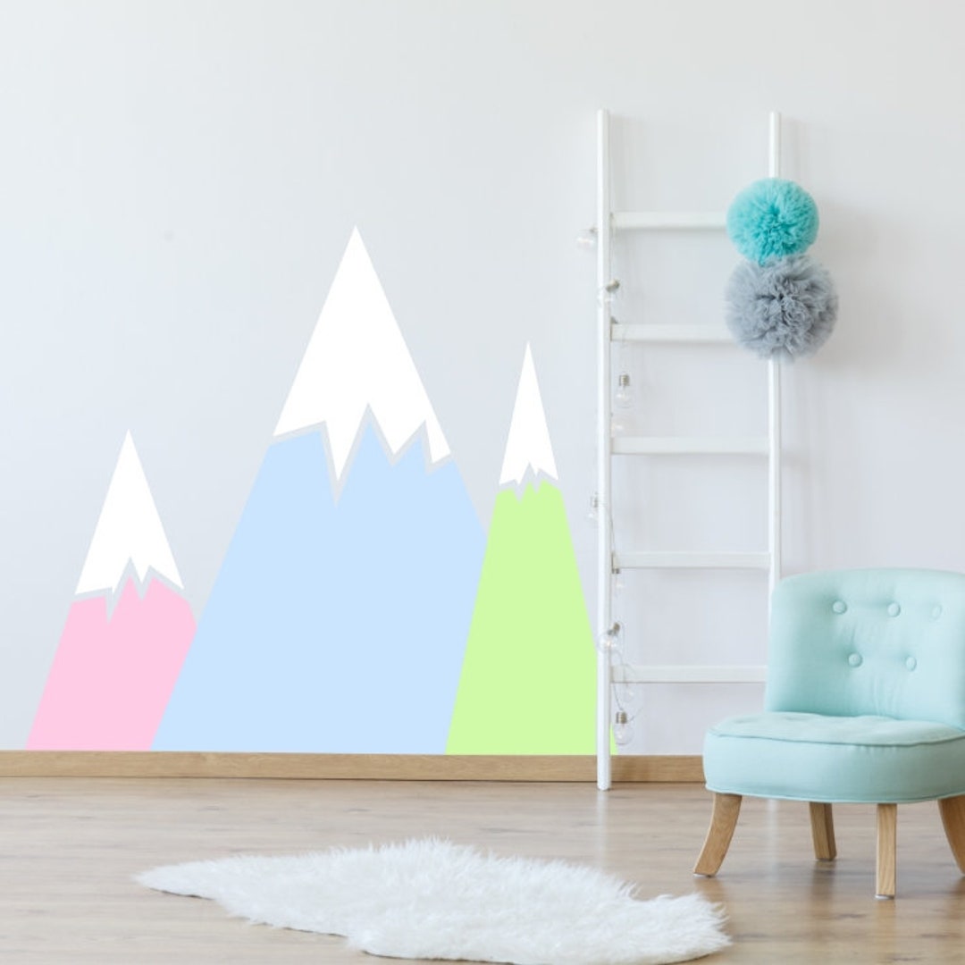 Mountains Wall Decals Stickers Mountains Mountains Wall Art Nursery ...