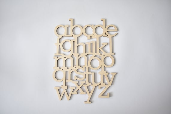 Wooden Alphabet Wood Decor Wood Letters Wooden Decoration | Etsy