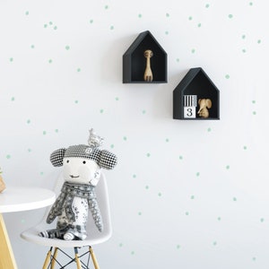 Irregular Dalmatians Mini Dots 0.6" Wall Sticker Many Colors Nursery ...