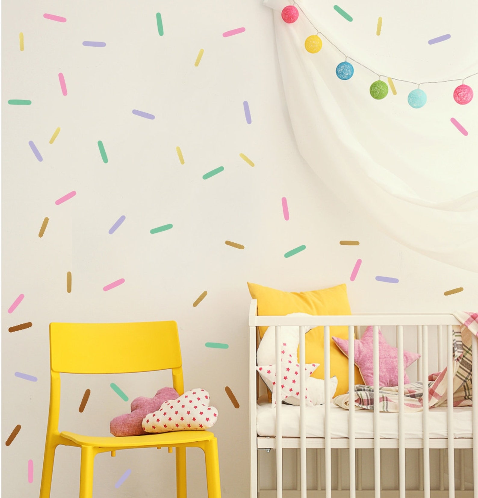 Sprinkles Wall Decals, Confetti Wall Decal, Sprinkles Stickers, Nursery ...