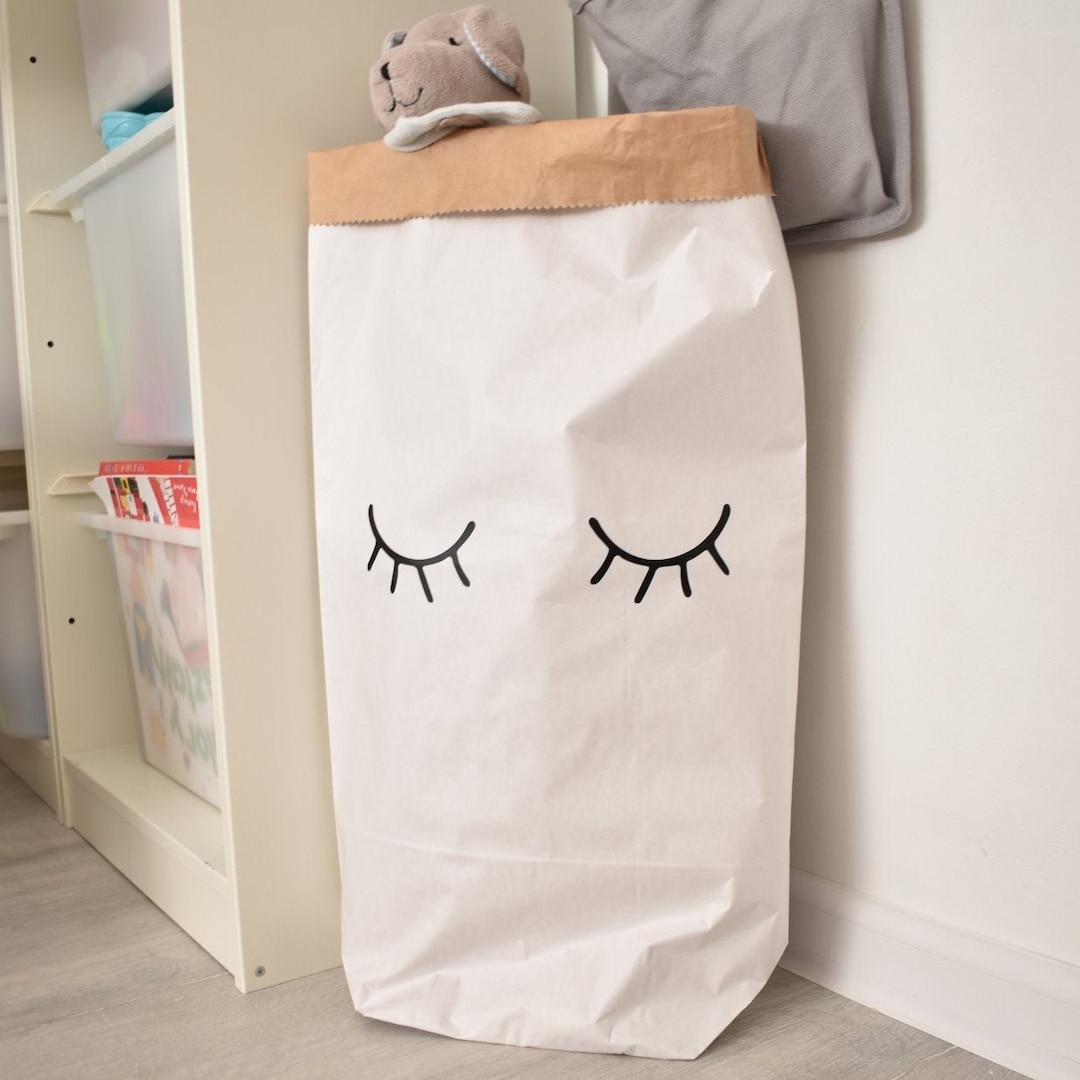 Toys Paper Storage Bag Sleepy Eyes, Eyelashes - Etsy UK