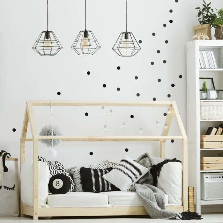 Wall Stickers Black Dots, Black Polka Dots, Polka Dots, Circles ...