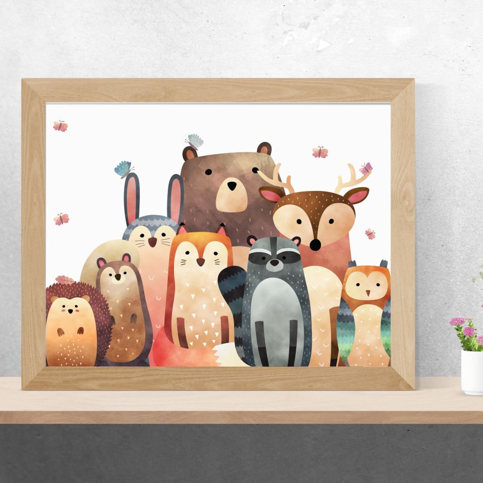 Forest Animals Forest Animals Poster Addition to the - Etsy