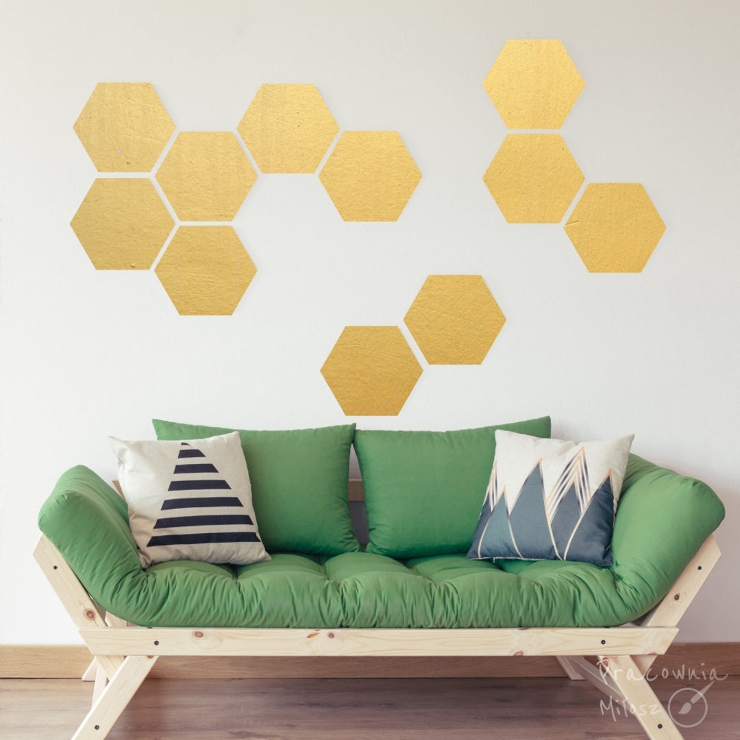 Honeycomb Wall Decal, Hexagon Stickers per Pack, Self Adhesive Art ...