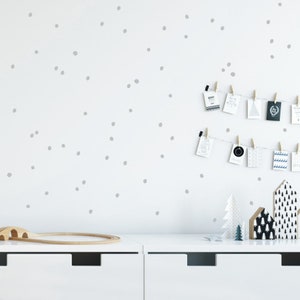 Irregular Dalmatians Mini Dots 0.6" Wall Sticker Many Colors Nursery ...