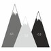 Mountain Stickers for Children and Colorful Animals, Three Mountains ...