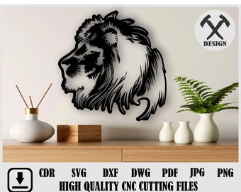 Lion Svg Cut File Africa Wild Life Silhouettes Dxf File - Etsy Canada