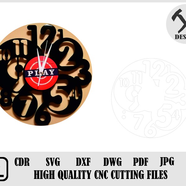 Clock Number Template - Etsy