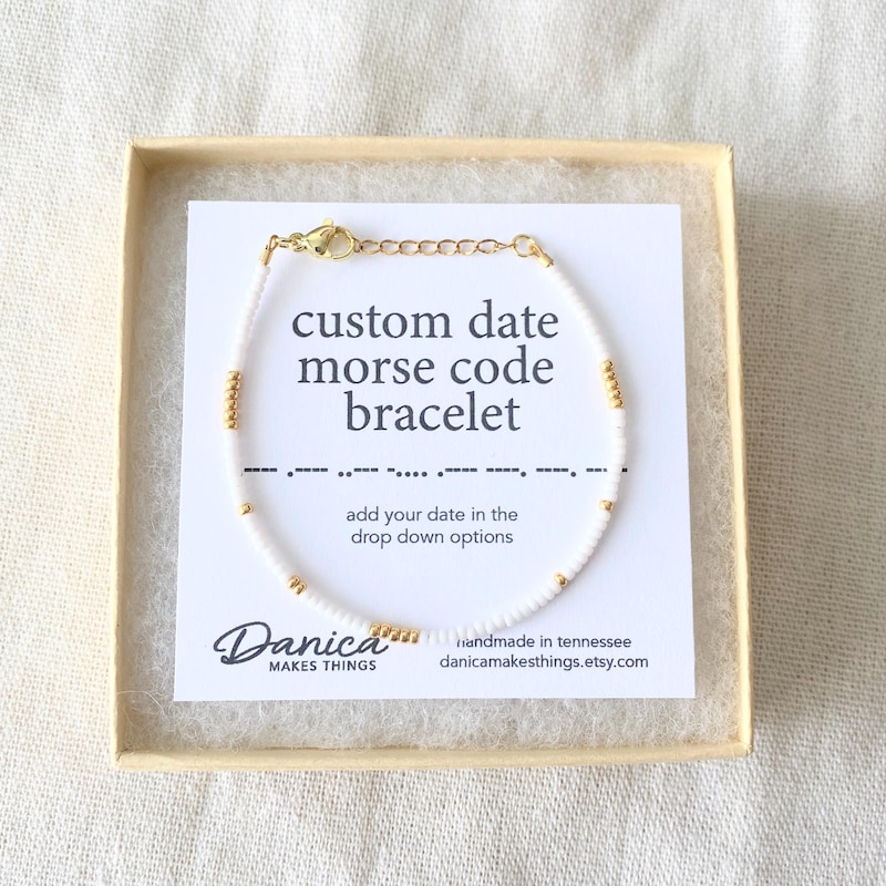 Morse Code Bracelet - Etsy