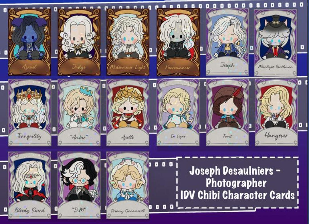 IDV Handmade Character Cards - Photographer - Etsy