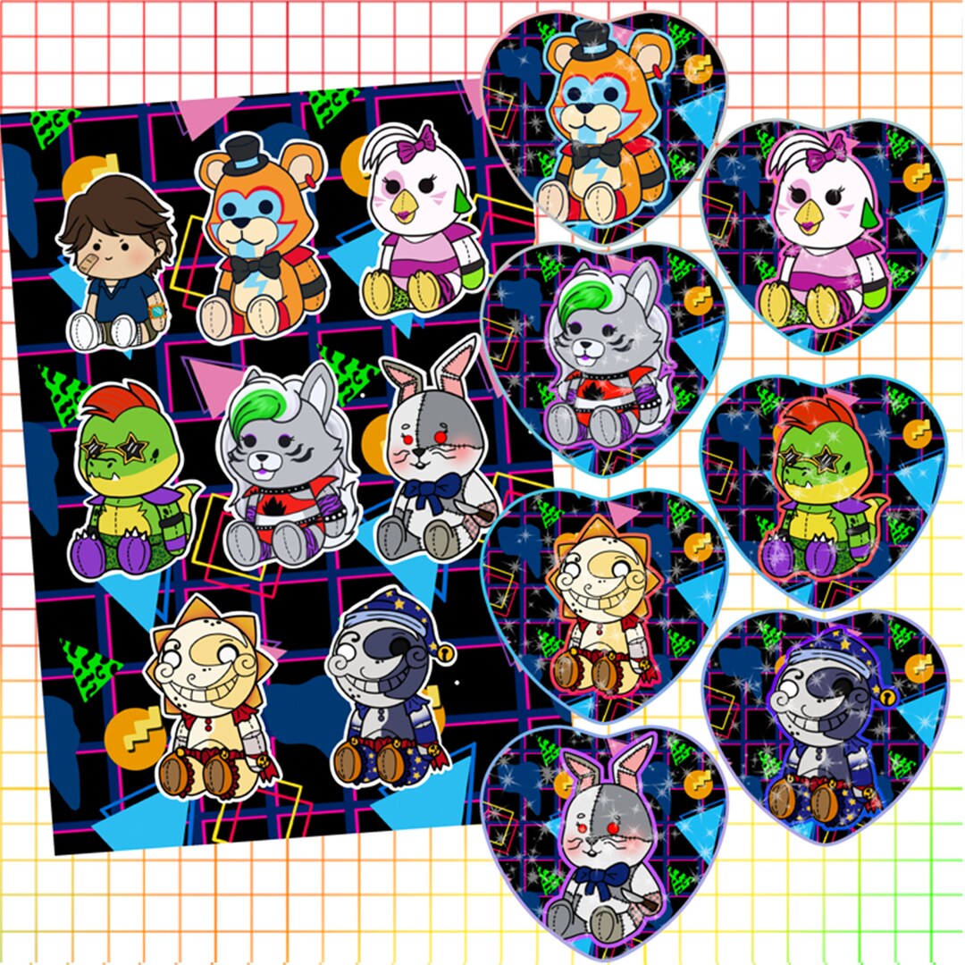 FNAF Security Breach Sticker and Badges - Etsy