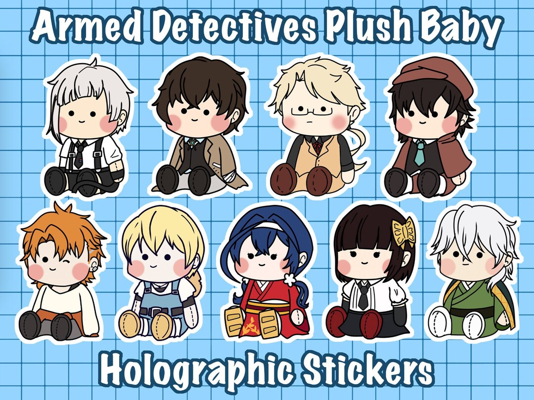 BSD Armed Detective Agency Holographic Stickers - Etsy UK