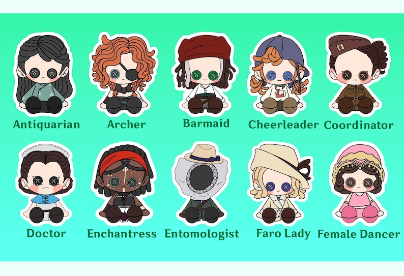 3 Inch IDV Female Survivor Plush Baby Stickers - Etsy