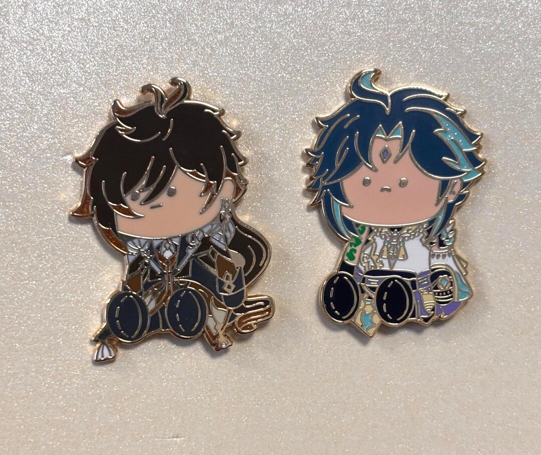 Plush Baby Liyue Character Enamel Pins - Etsy