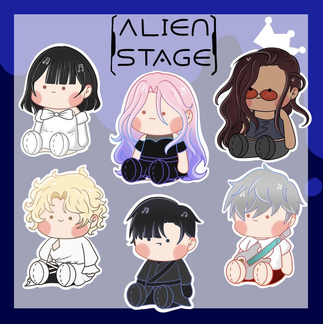 3 Inch Alien Stage Sticker Sua Mizi Hyuna Luka Ivan Till - Etsy