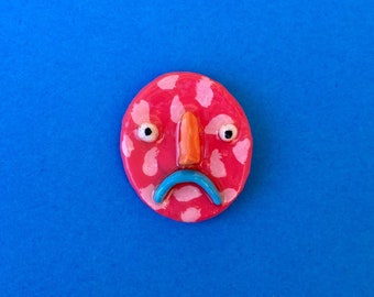 Face pin | Etsy
