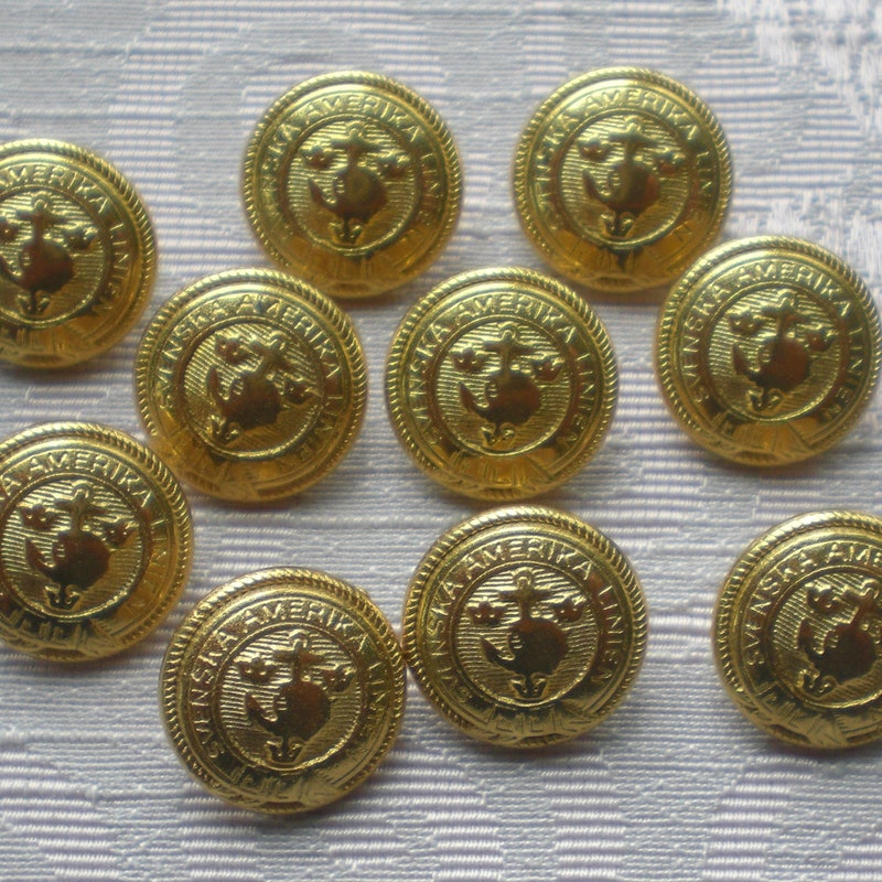 Gold Anchor Buttons - Etsy