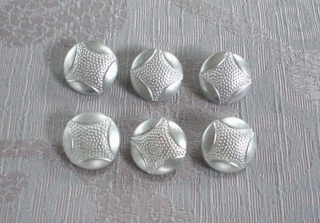 13 botones de traje de color plateado botones de metal botones - Etsy ...