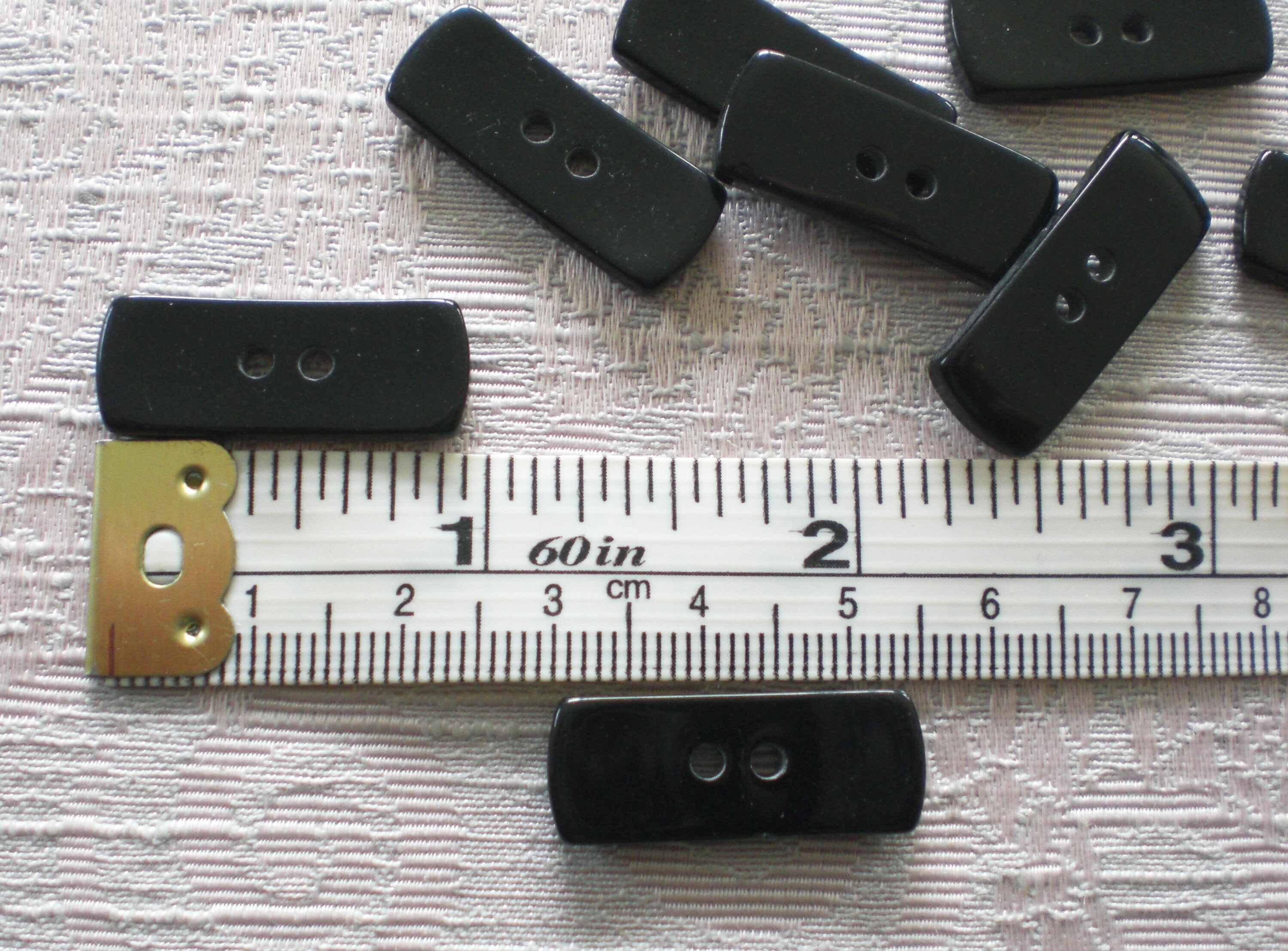 9 Black Vintage Buttons Toggle Buttons Plastic Buttons - Etsy