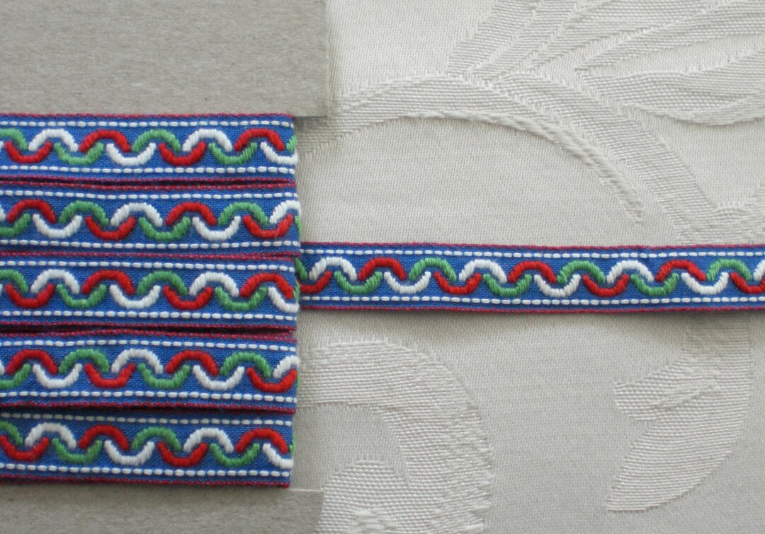 Narrow Woven Ribbon 3.25 M Cotton Border Decorative Border - Etsy
