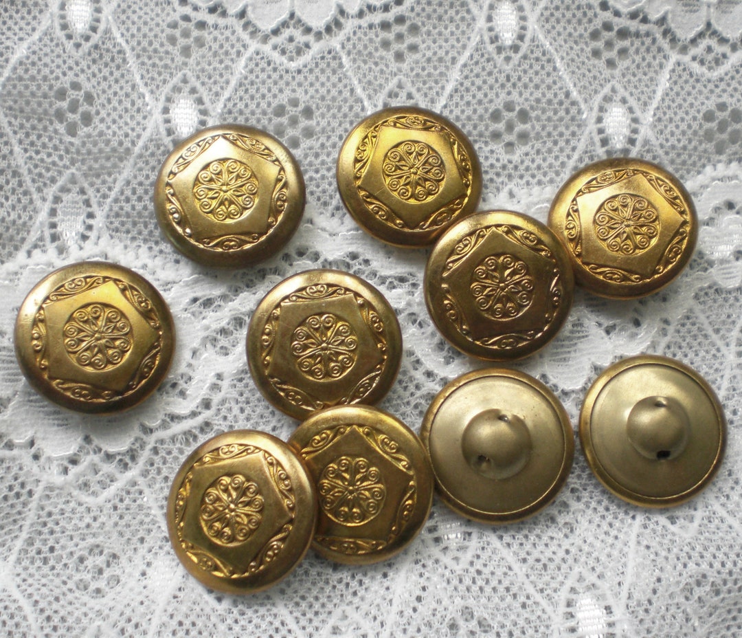 Vintage Buttons 20 Mm 1940 Traditional Buttons Antique Buttons Shank ...
