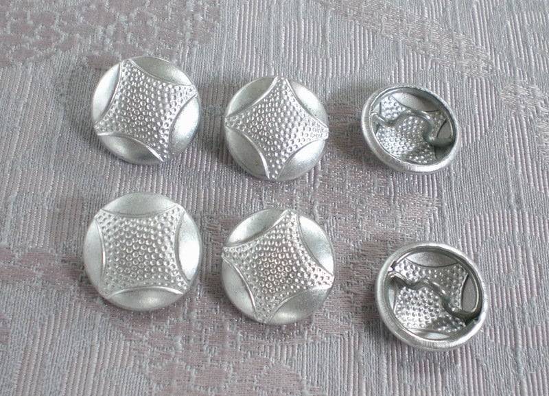 13 botones de traje de color plateado botones de metal botones de ...