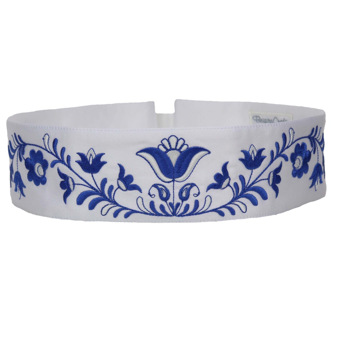 Embroidery Belt Lucia Blue, Floral Belt, Folklore Belt. - Etsy