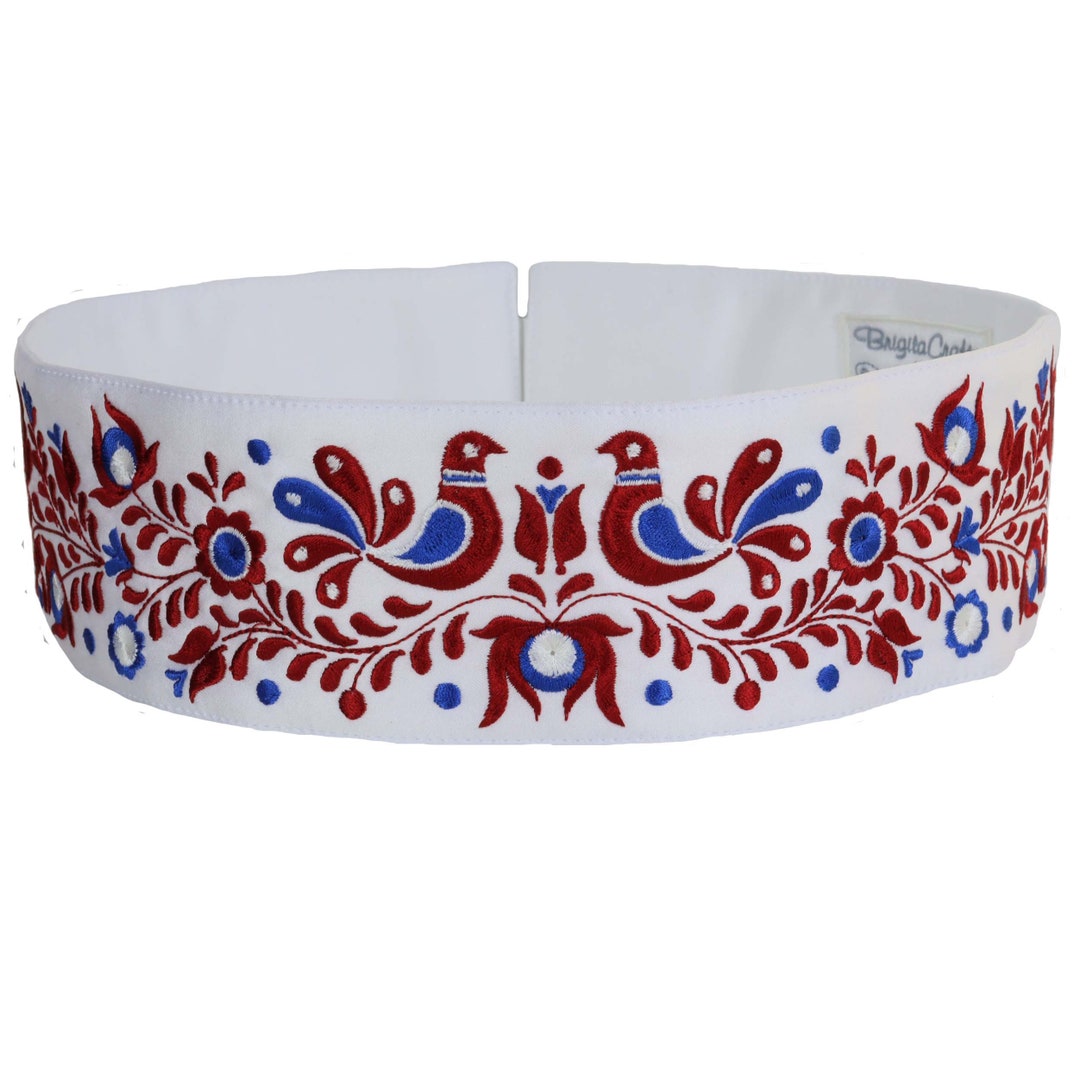Embroidery Belt Alena White, Floral Belt, Folklore Belt. - Etsy