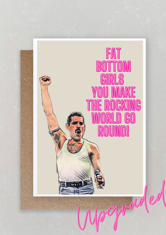 Queen Freddie Mercury Fat Bottom Girls Print Poster Etsy