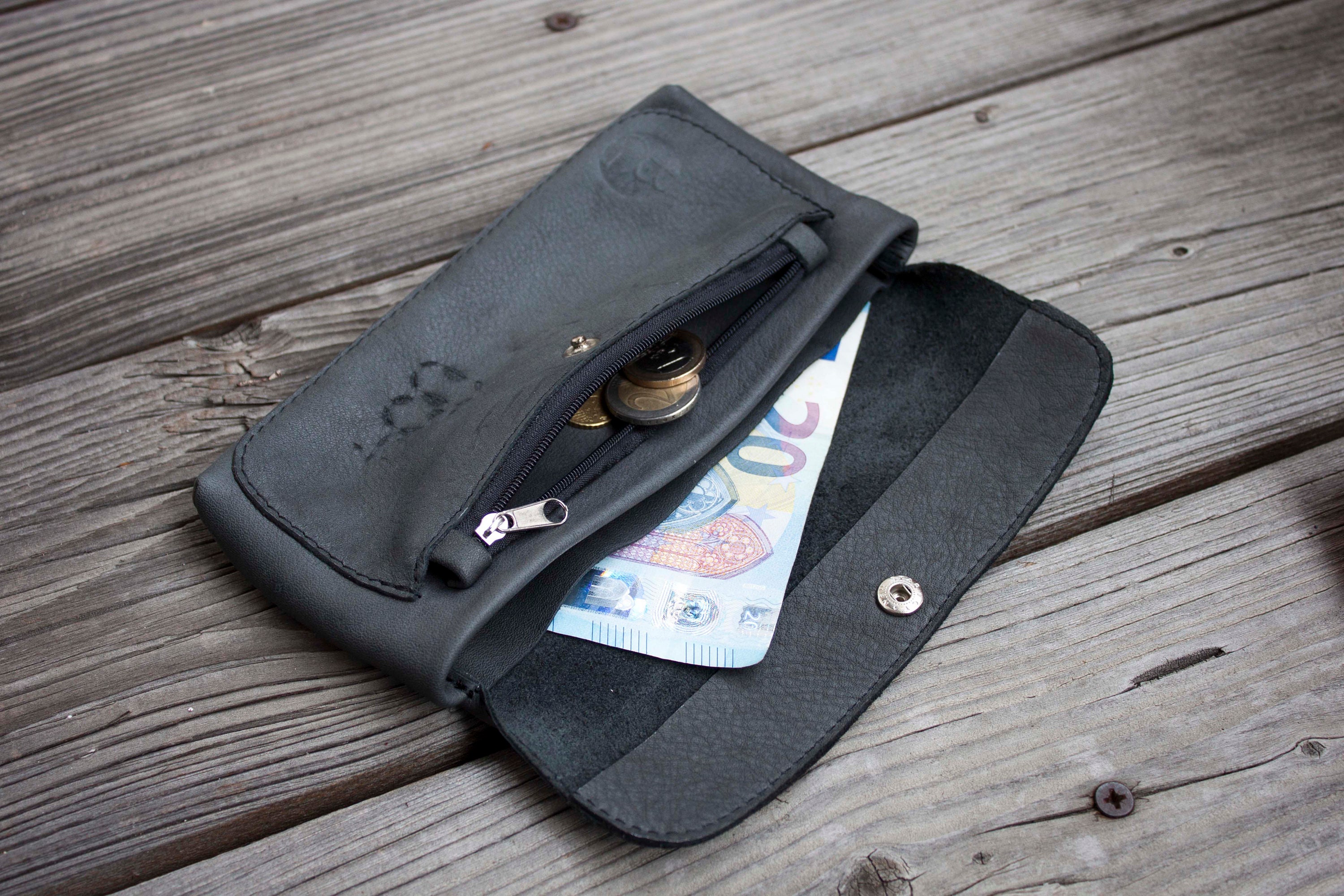 Großer Geldbeutel mit vielen Fächern // Geldkarten, Münzen und ...