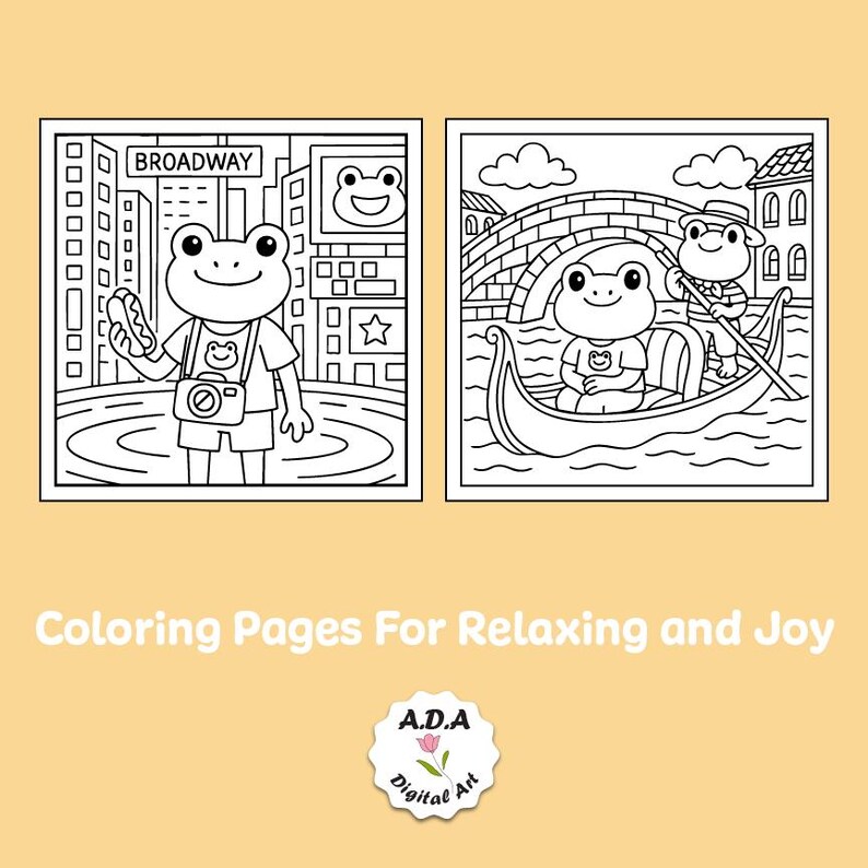 Printable Traveling Coloring Pages for Kids, 12 Cute Printable PDF ...