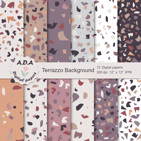 Terrazzo Background - Etsy