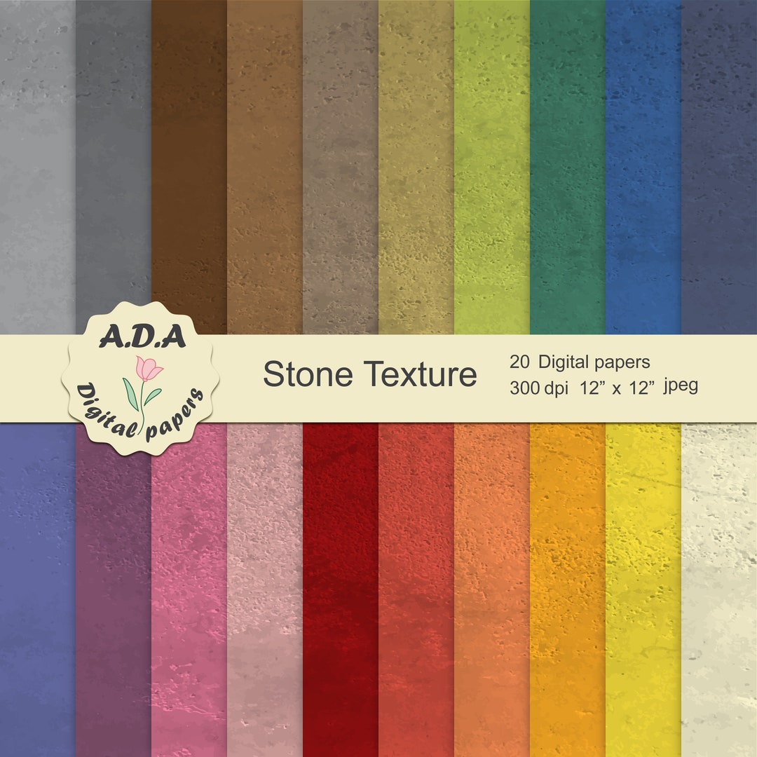 Stone Texture Printable, Stone Digital Paper, Stone Background, Stone ...