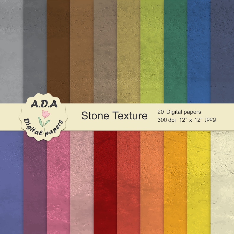 Stone Texture Printable, Stone Digital Paper, Stone Background, Stone ...