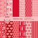 Valentine Digital Paper Pack, Valentine Red and Pink Background ...