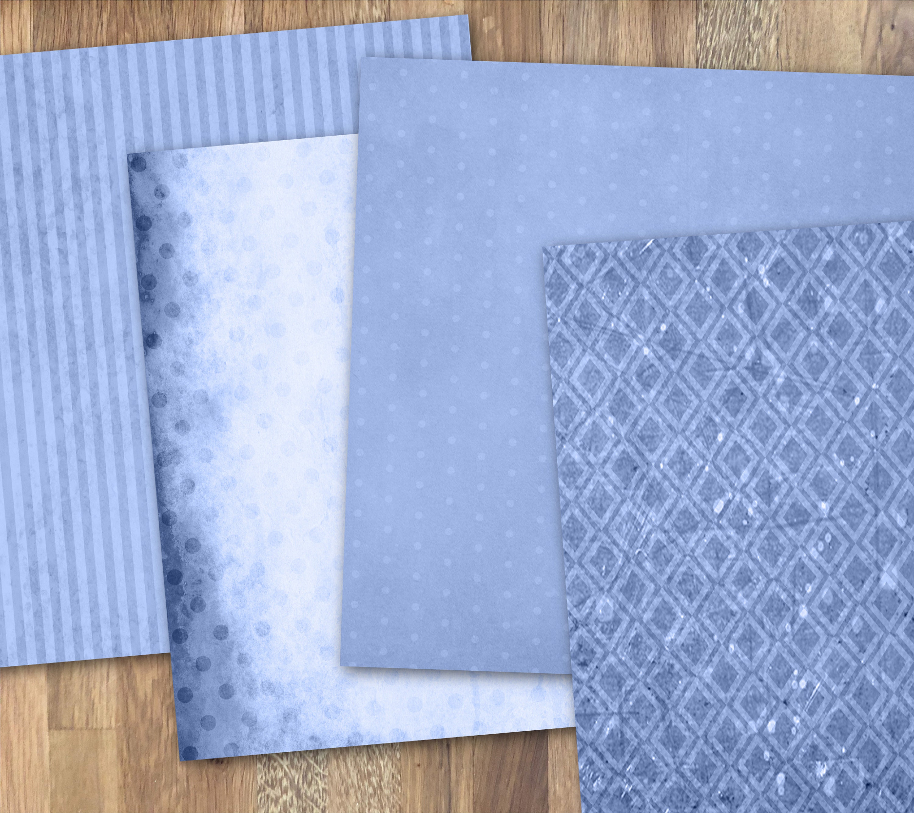 Shabby Blue Printable Digital Paper, Vintage Blue Paper Texture, Blue ...