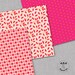 Orange and Pink Digital Paper Pack, Orange and Pink Scrapbooking Paper ...