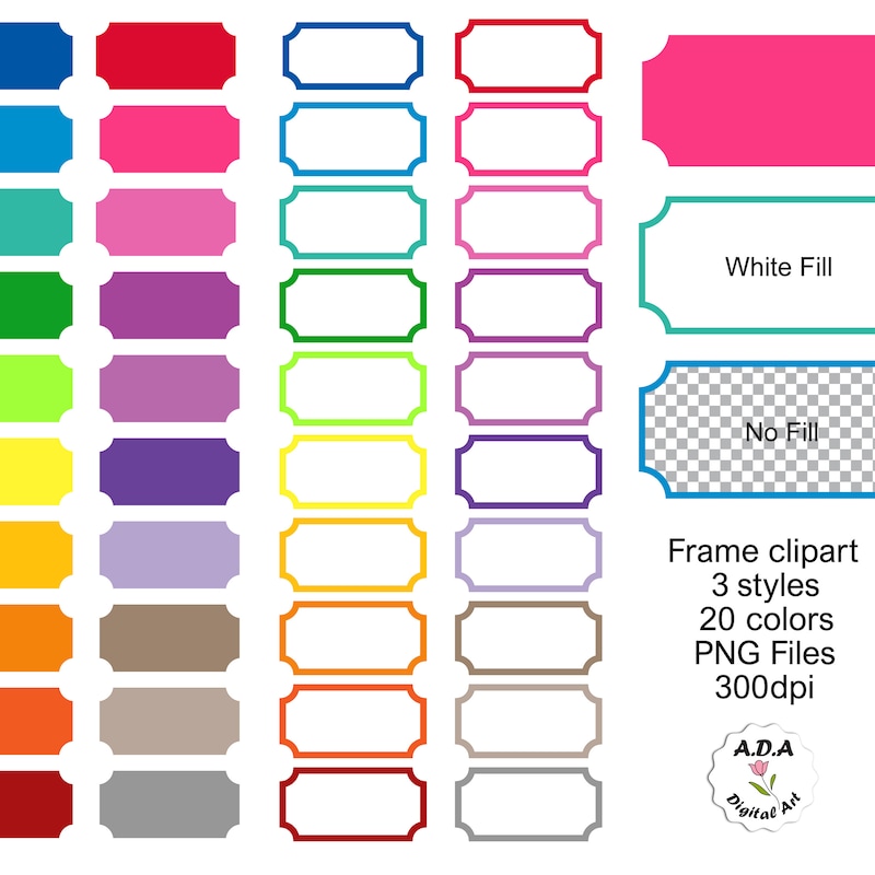 Label Clip Art - Etsy