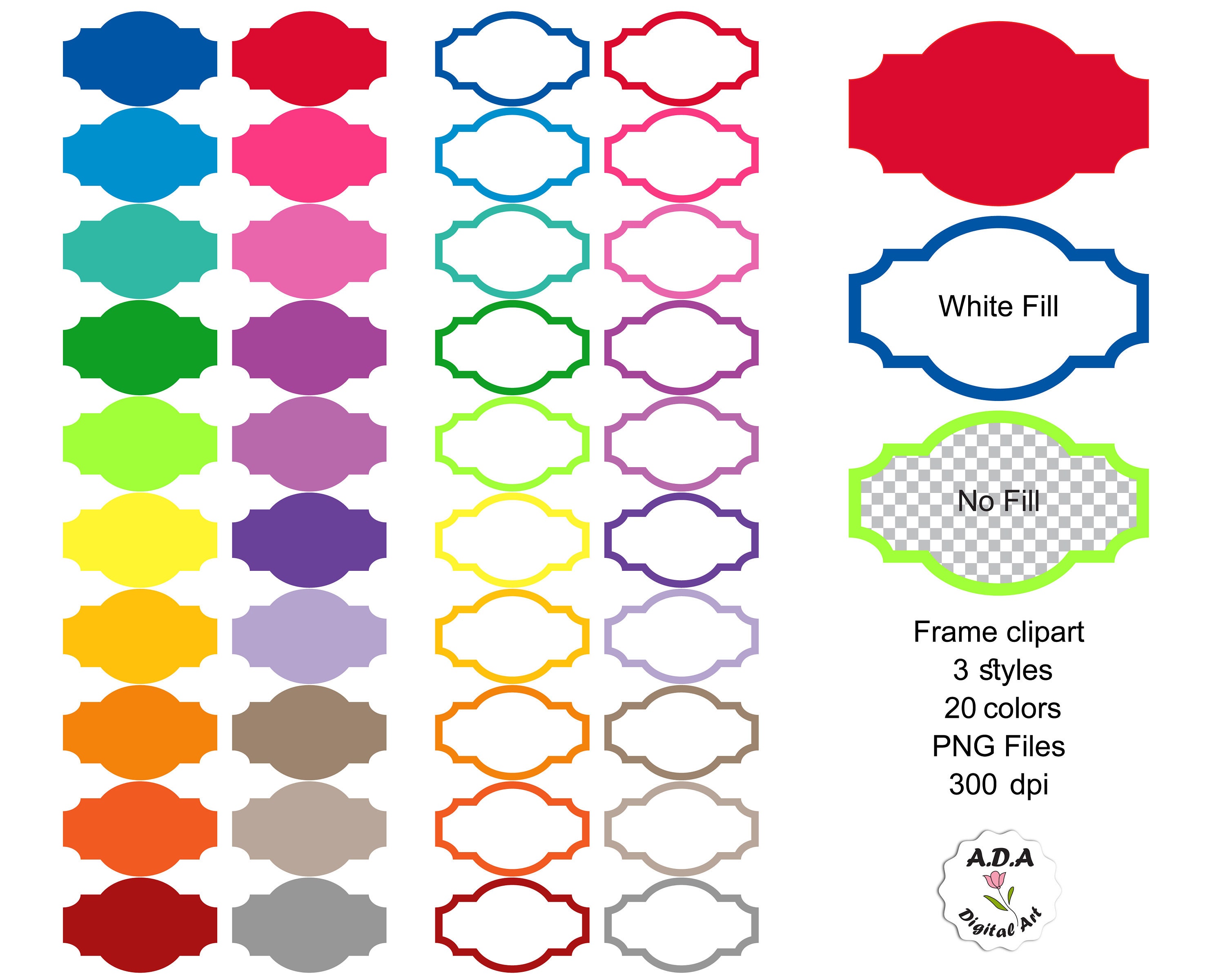 Label Frame Clip Art